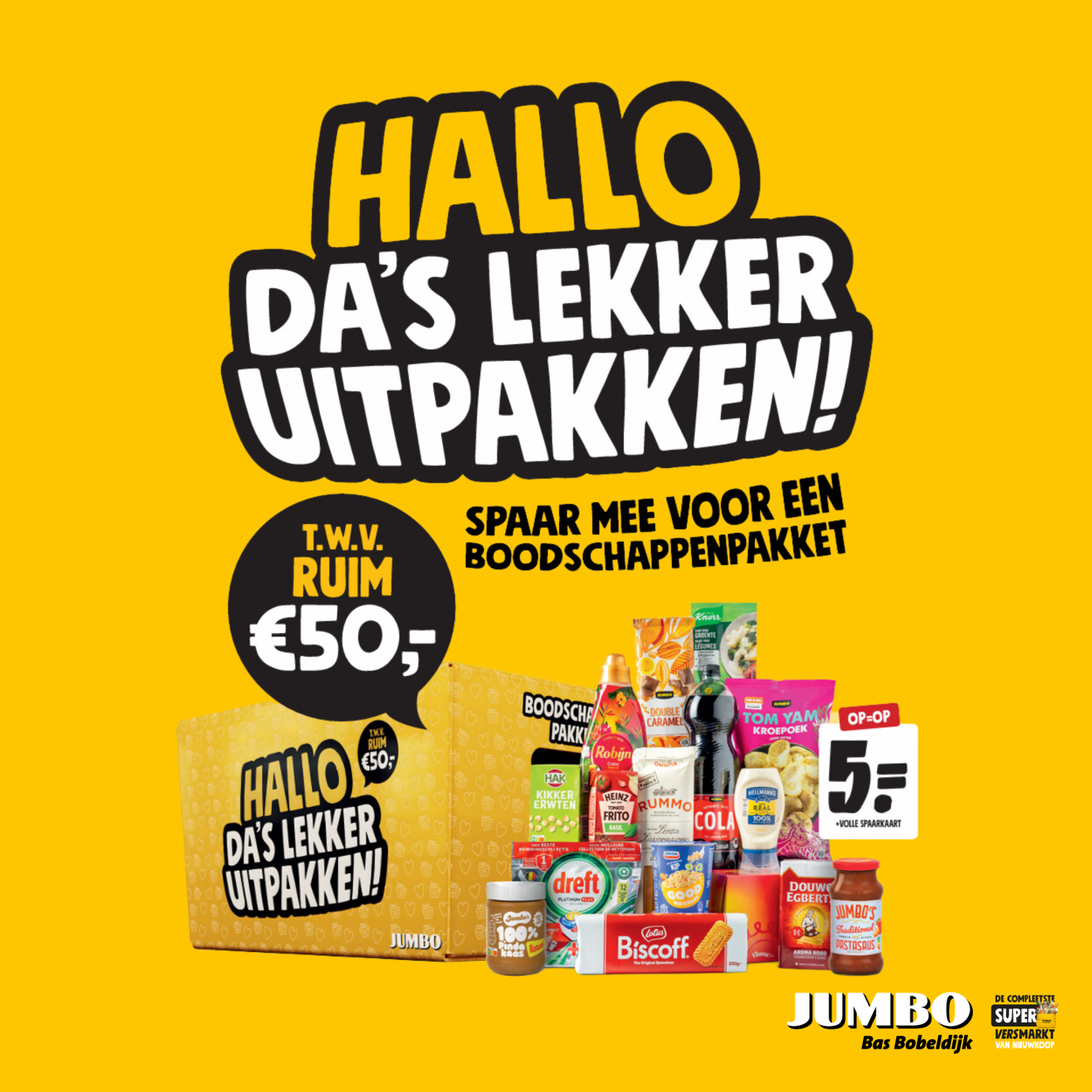 Spaar mee bij Jumbo Bas Bobeldijk voor een boodschappenpakket ter ...